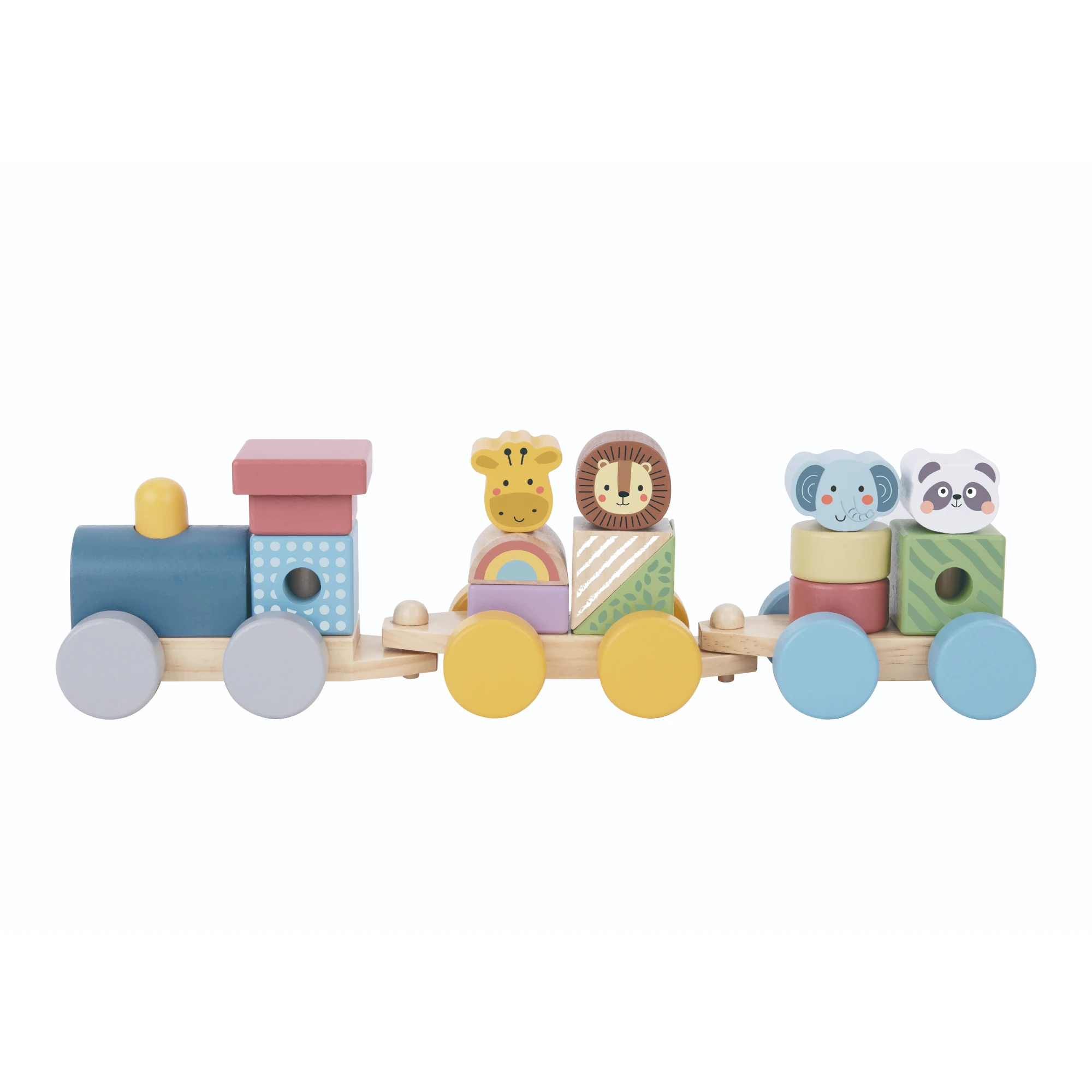 Stacking Train - Animal Wooden Toys | JungleJoy